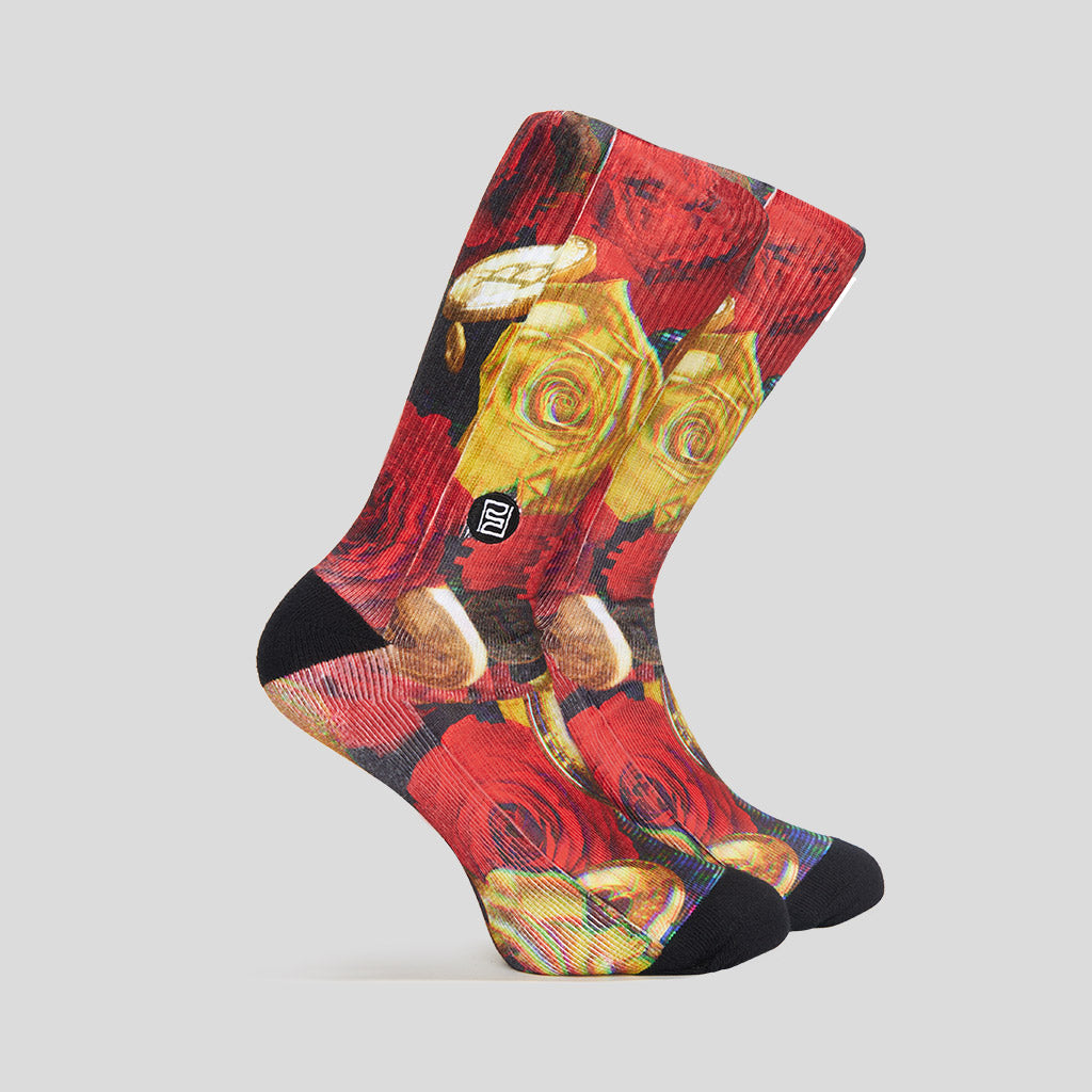 Bitcoin Roses Socks – PSD New Zealand